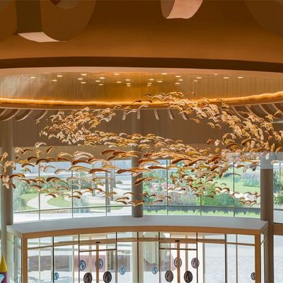 Glaze Art Ocean Theme Glass Fish Chandelier เครื่องประดับเครื่องประดิษฐ์